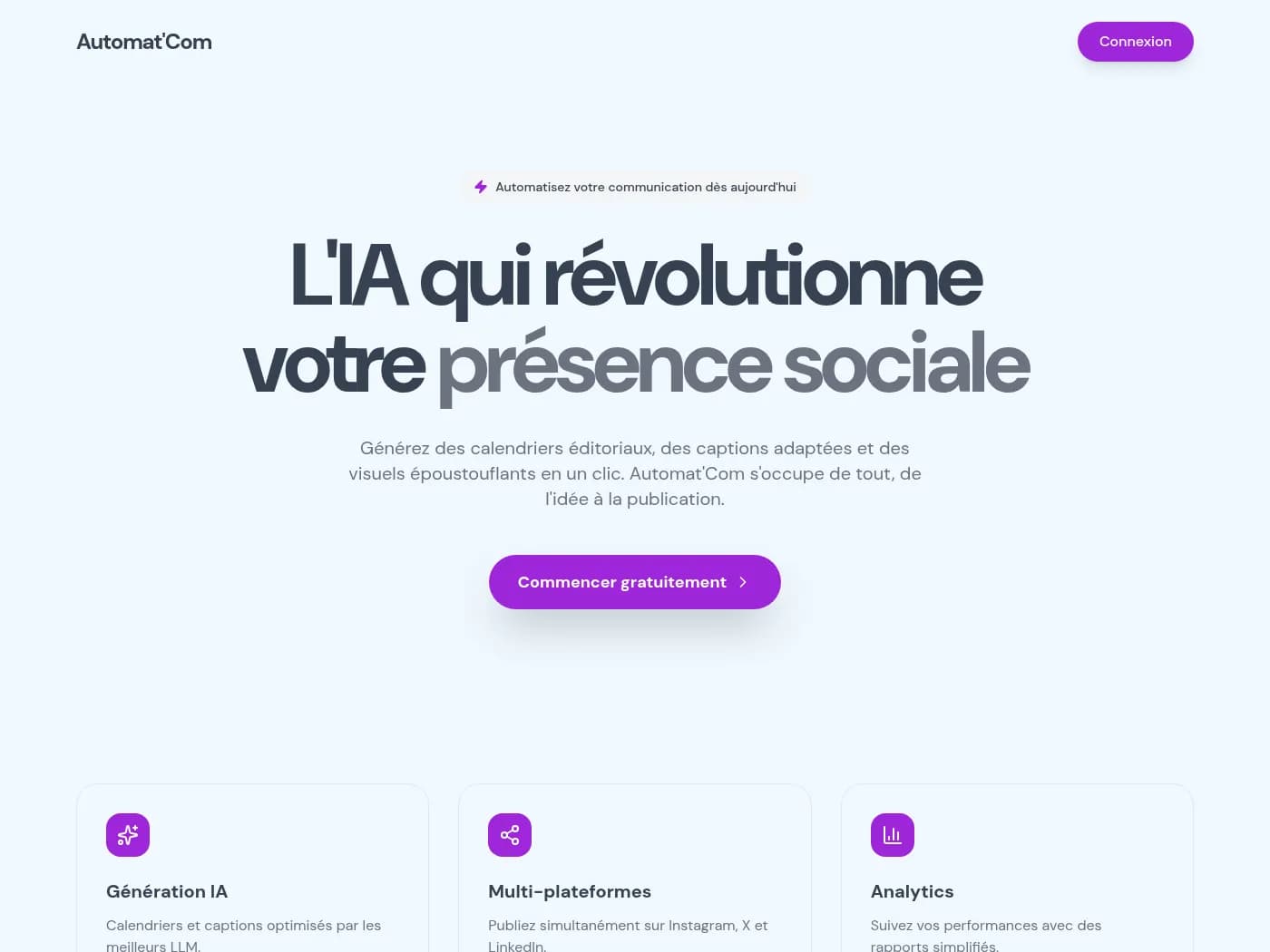 Automat'Com SaaS IA