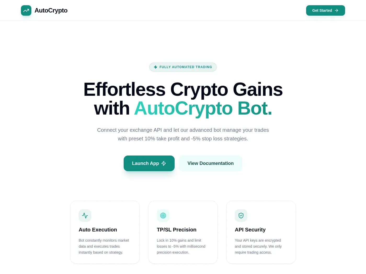 AutoCrypto Trade Bot