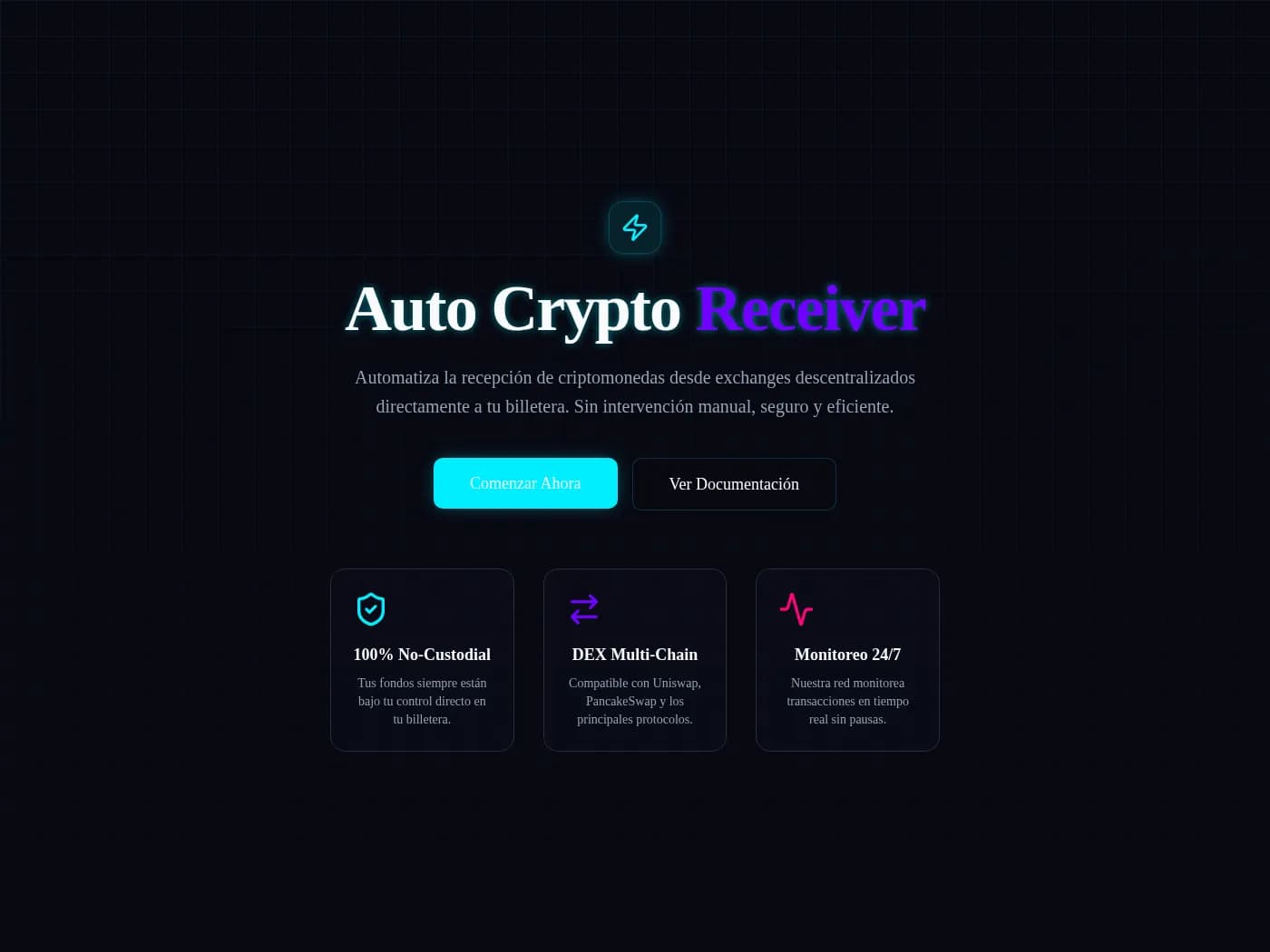 Auto Crypto Receiver