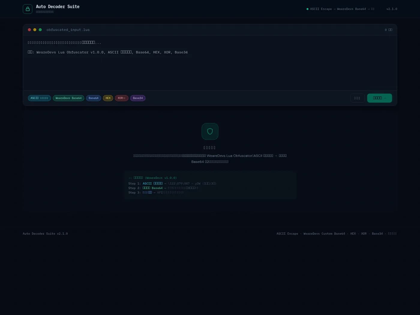 Auto Decoder Suite