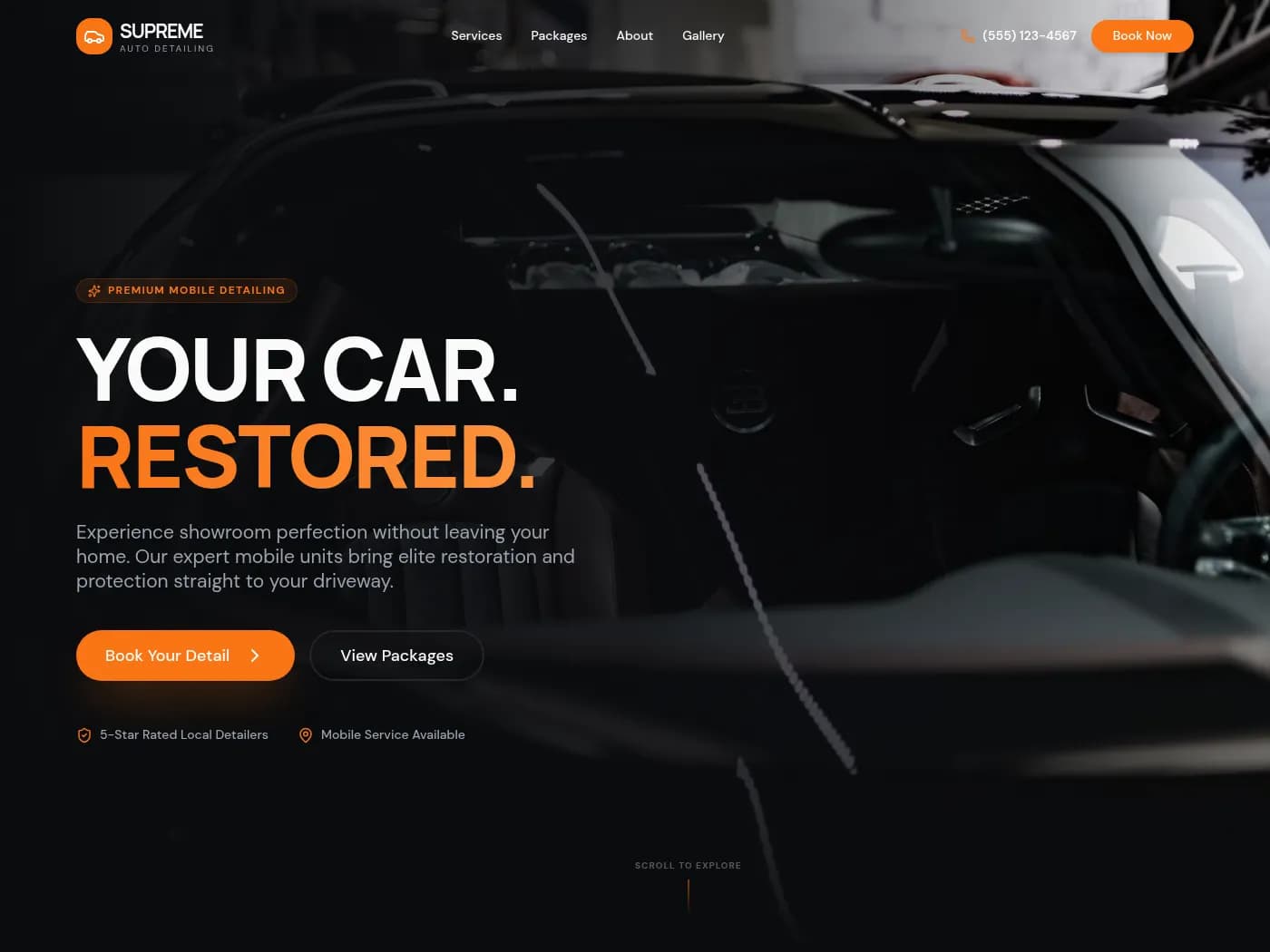 Supreme Auto Detailing Site