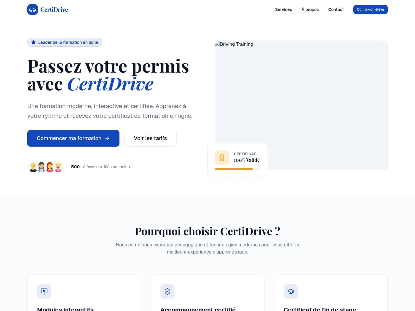 CertiDrive Auto École