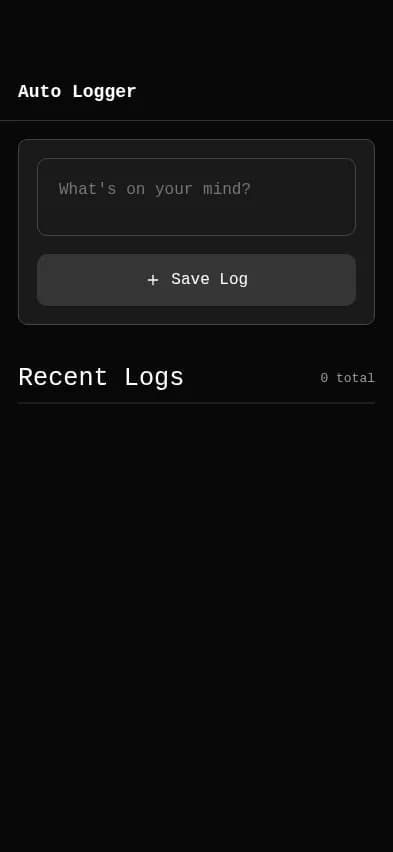 Auto Logger Mobile