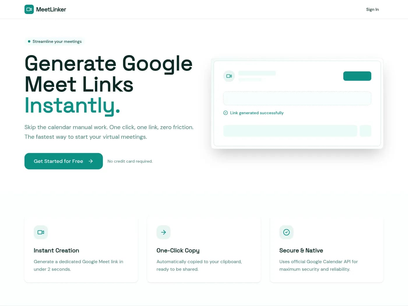 Auto Google Meet Linker