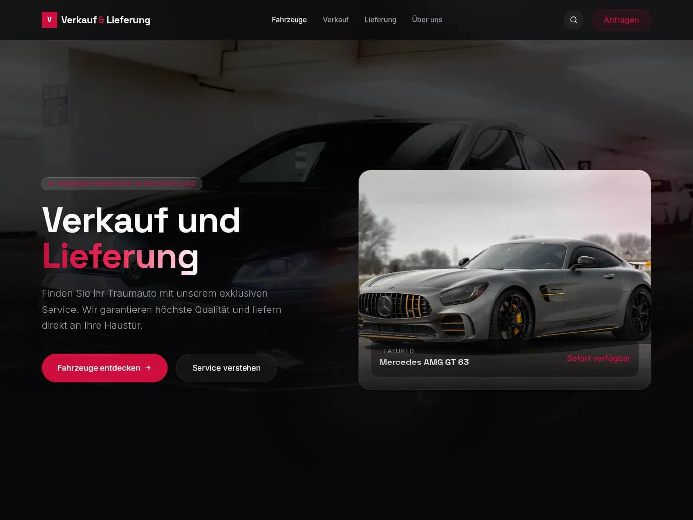 Verkauf Auto Showcase