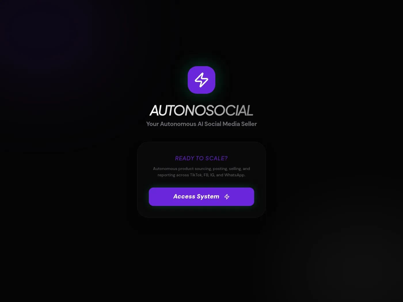 AutonoSocial Seller AI