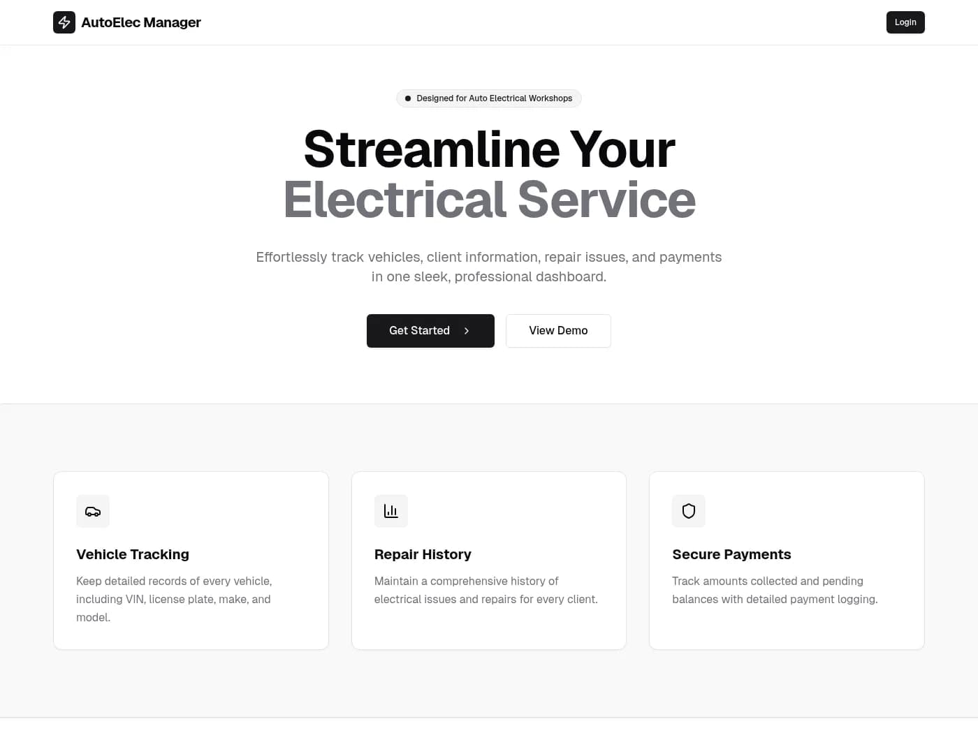 Auto Service Manager