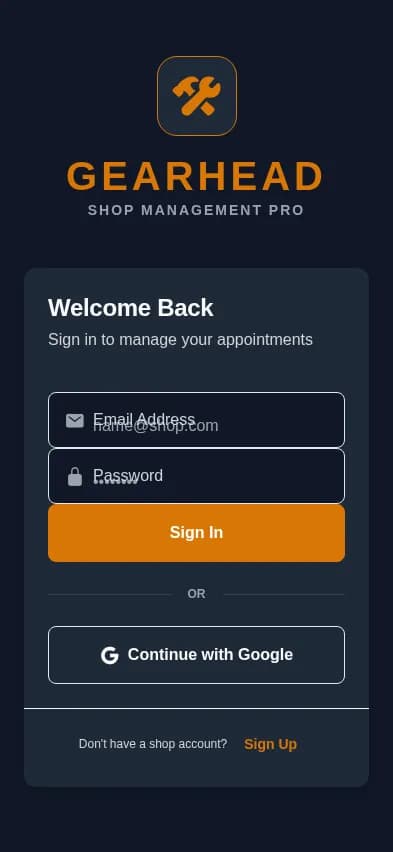 AutoMobile Service App