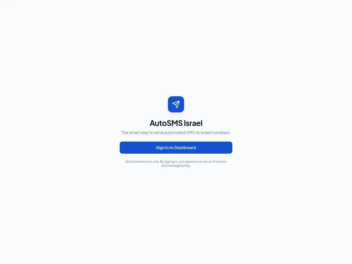 AutoSMS Israel Sender