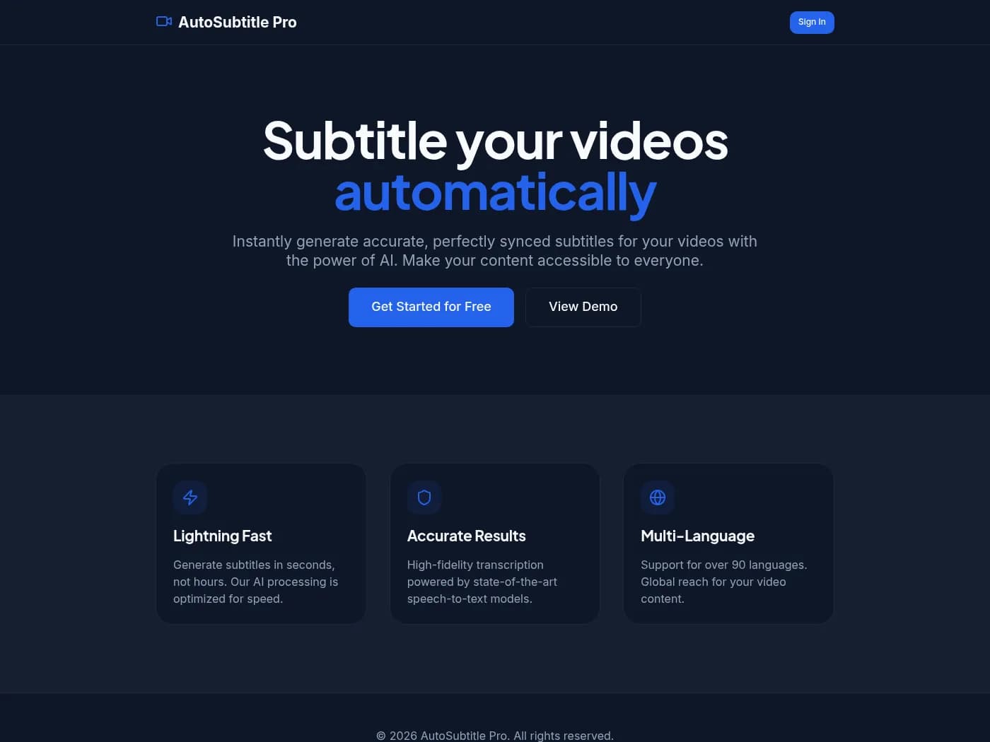 AutoSubtitle Pro