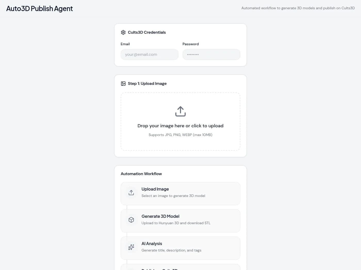 Auto3D Publish Agent