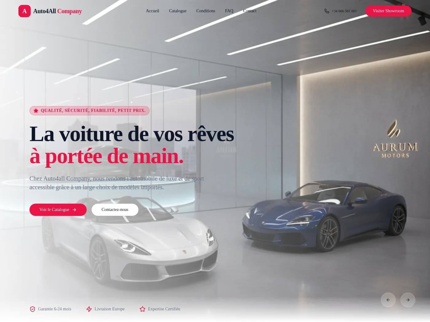 Auto4All Landing Page