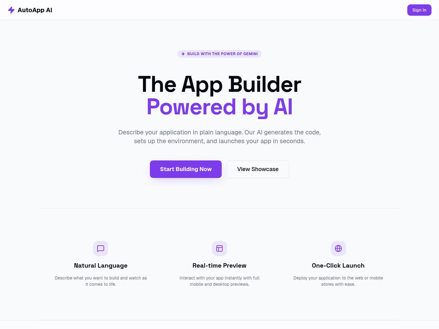 AutoApp Creator AI