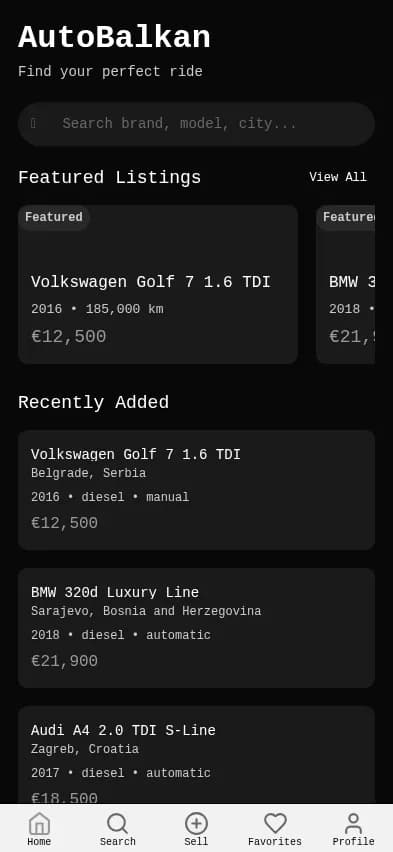 AutoBalkan Marketplace