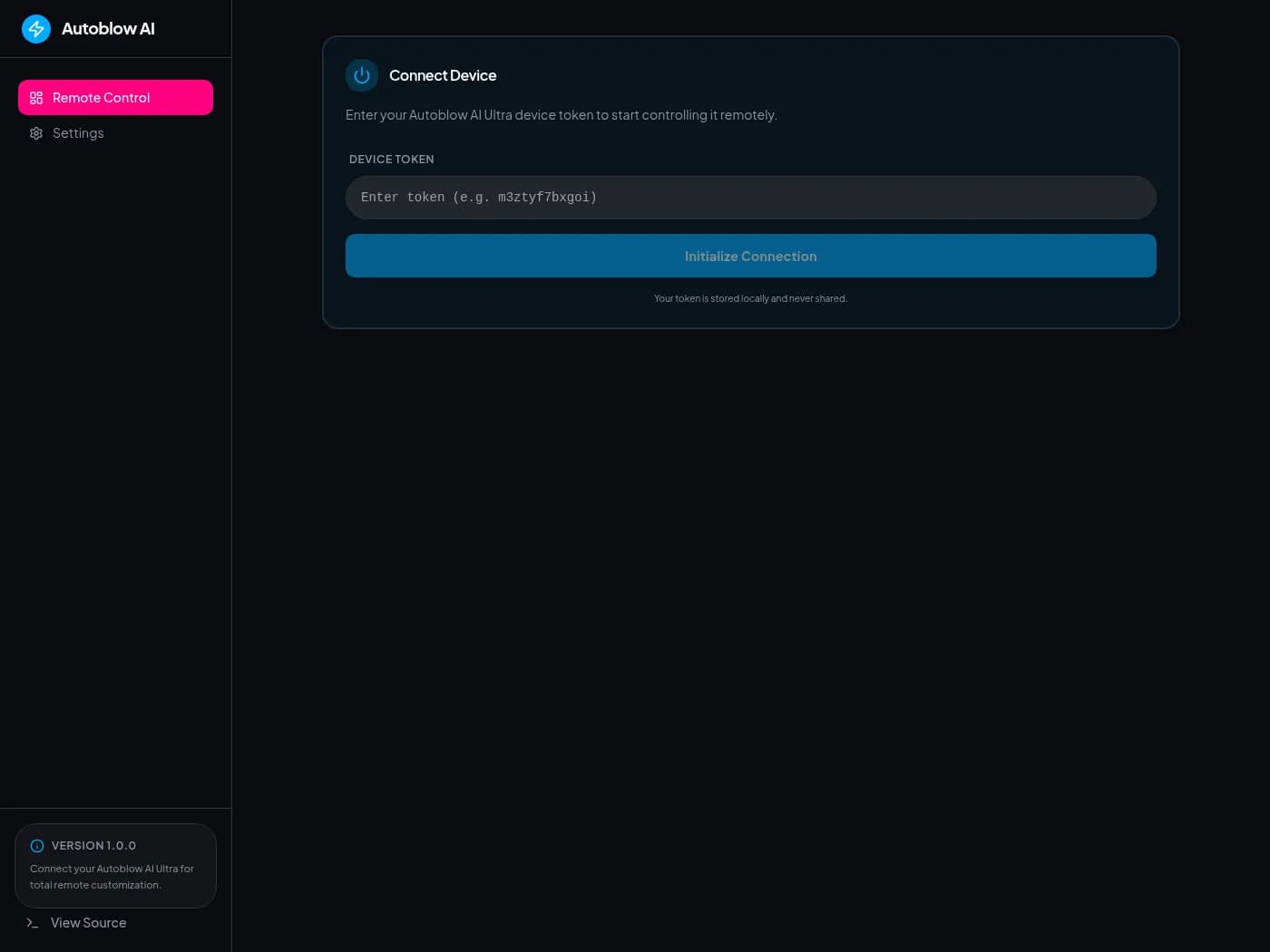 Autoblow AI Remote