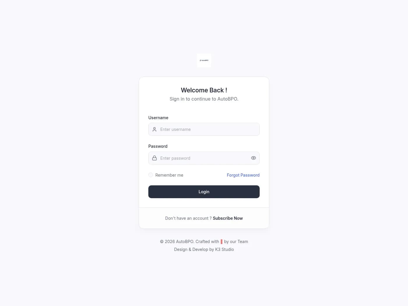 AutoBPO Clone Portal
