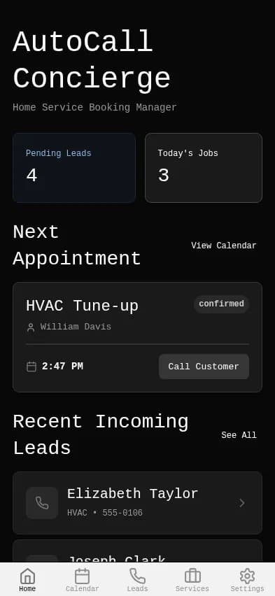 AutoCall Concierge