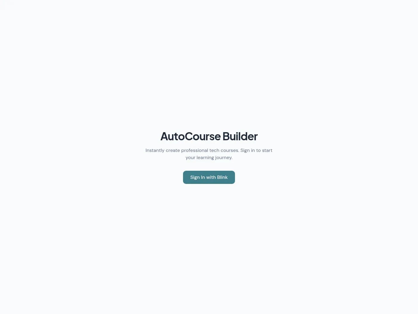 EdTech AutoCourse Builder