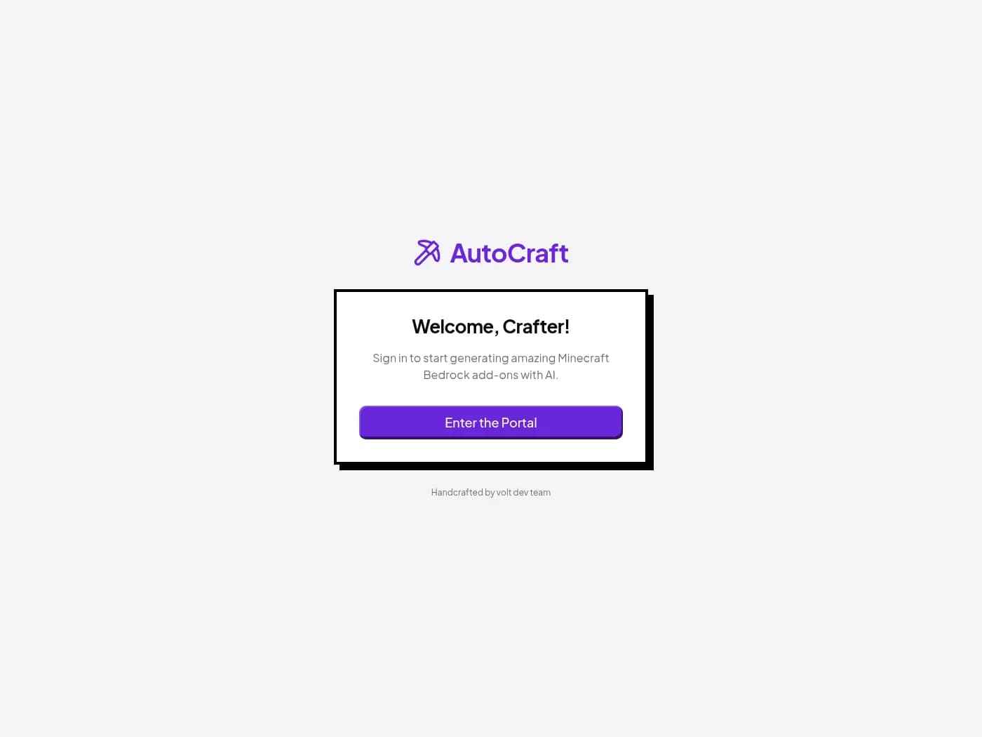 AutoCraft Add-On Generator