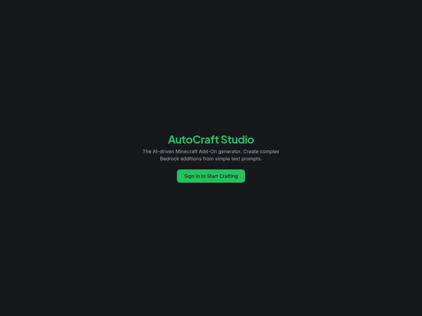 AutoCraft Add-On Studio