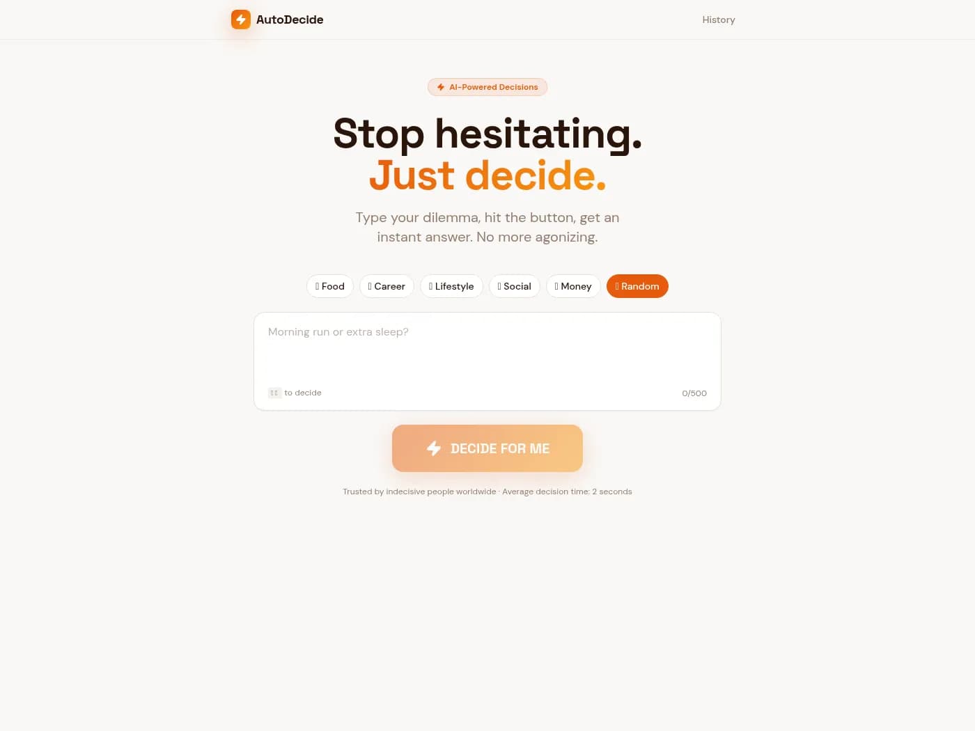 AutoDecide App