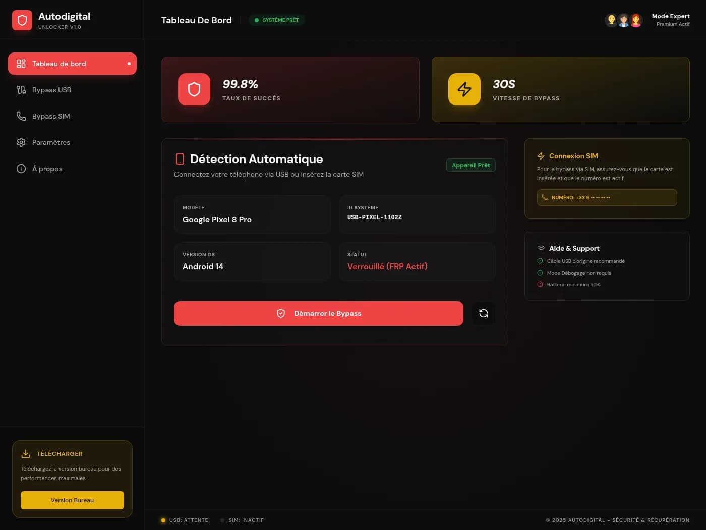 Autodigital Unlocker