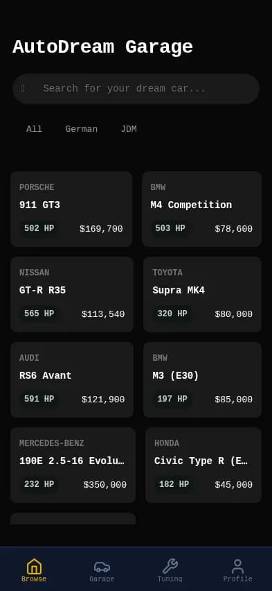 AutoDream Garage