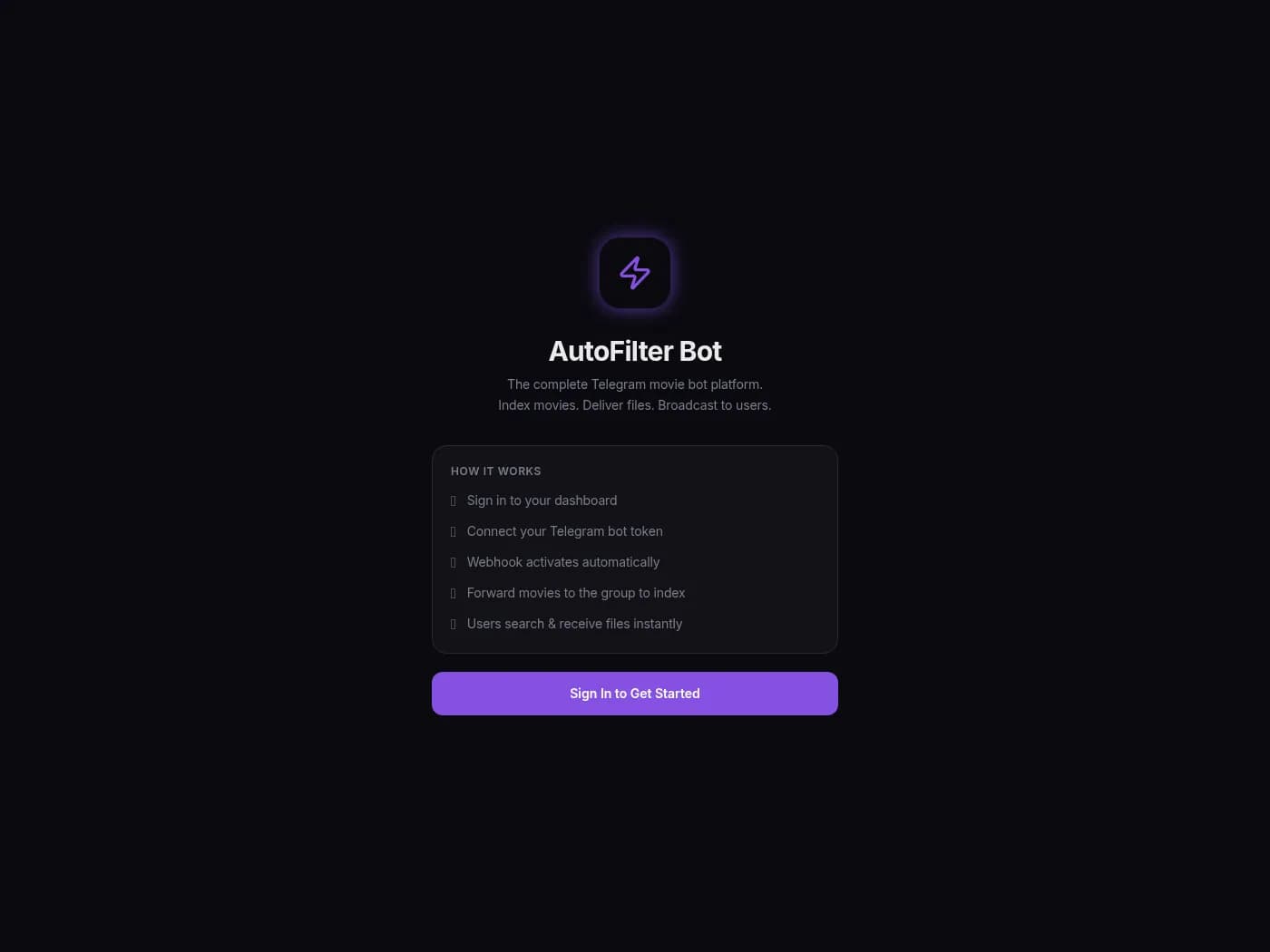 AutoFilter Movie Bot Platform