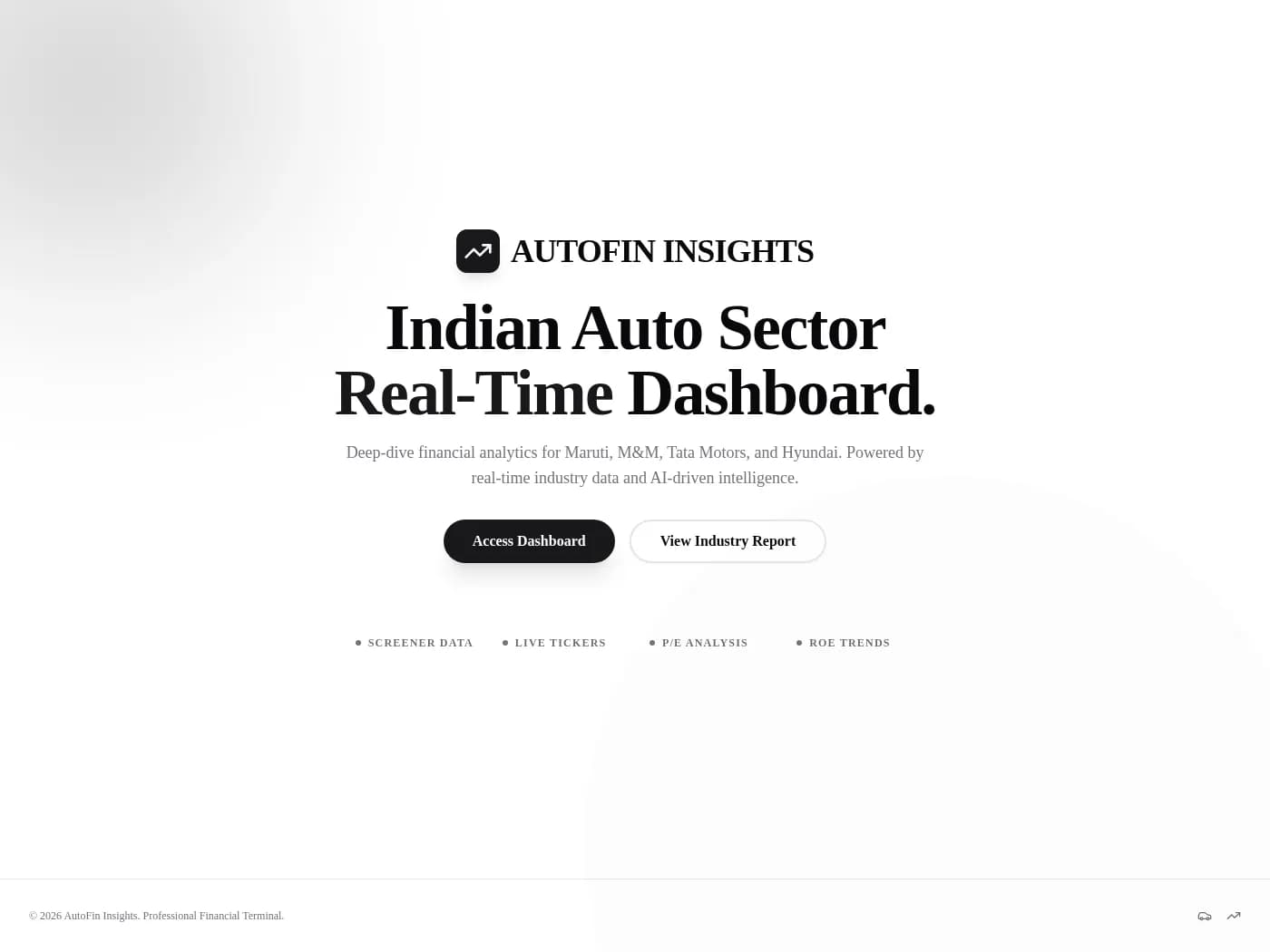 AutoFin Insights Dashboard