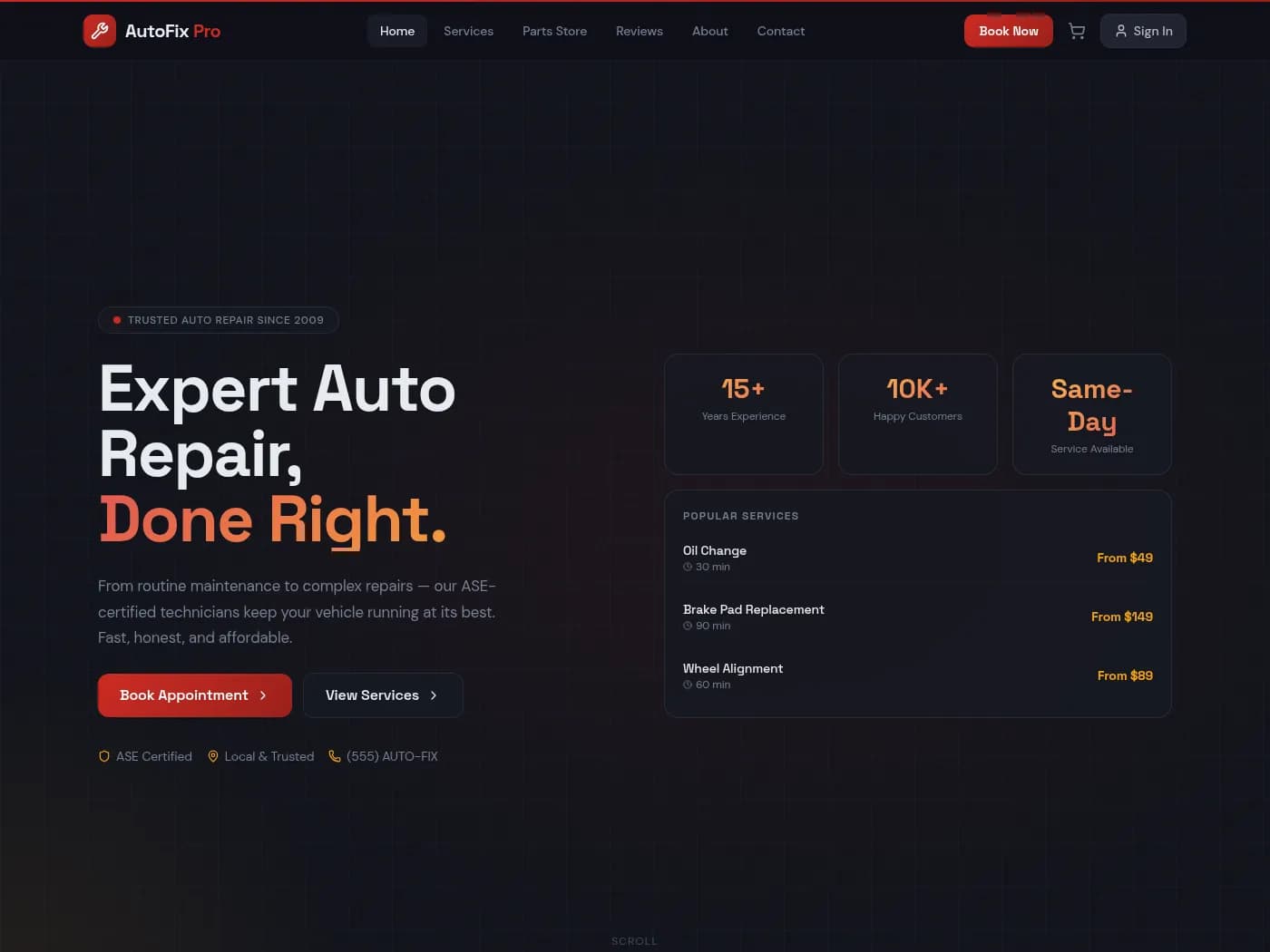 AutoFix Interactive Portal