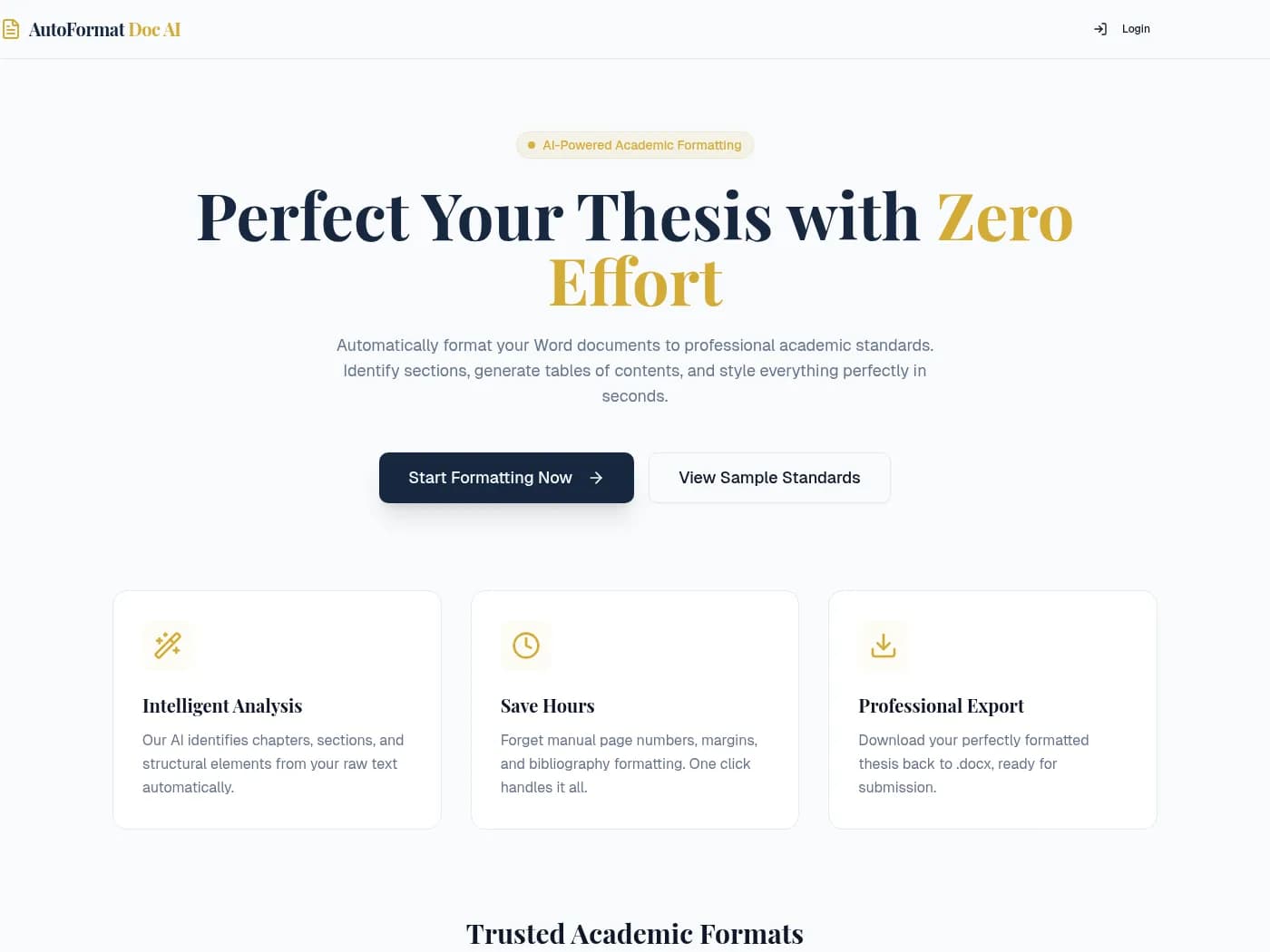 AutoFormat Thesis AI