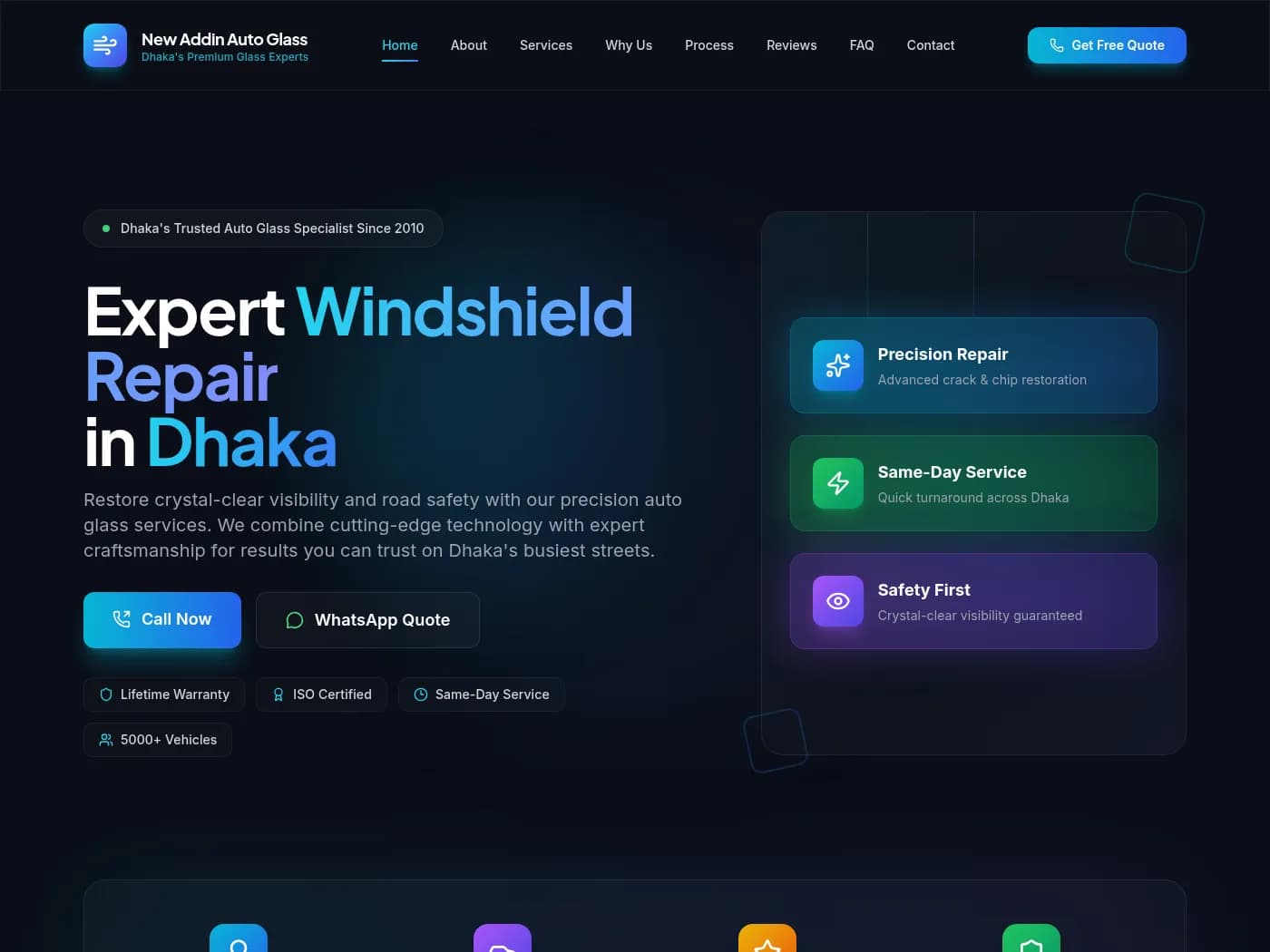 AutoGlass Elite Web Experience