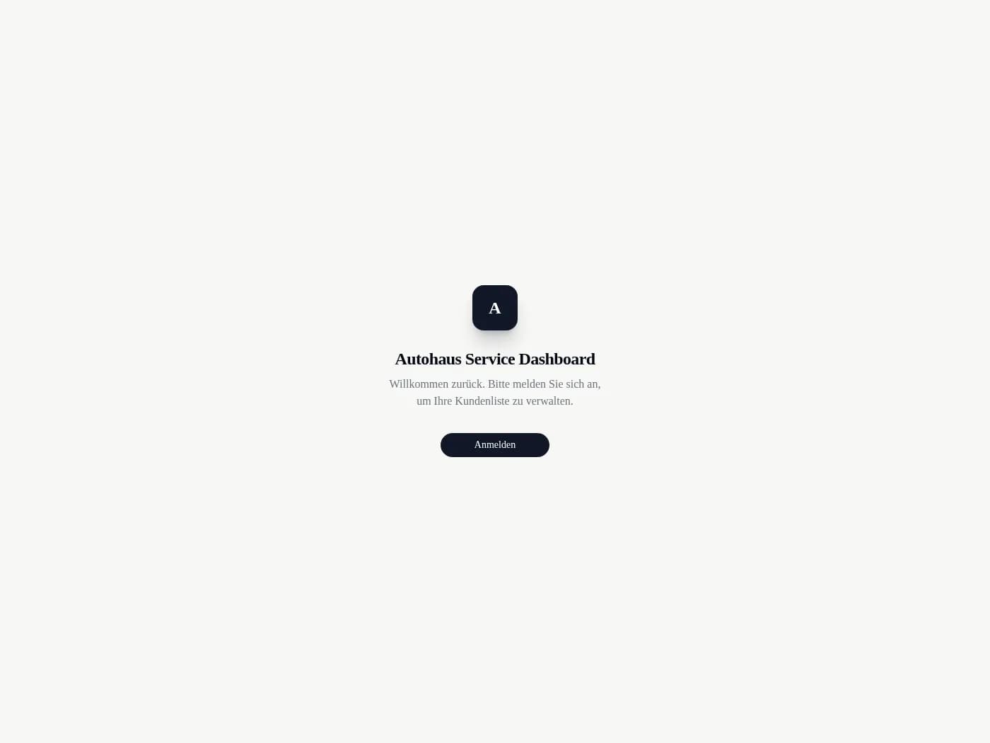 Autohaus Notion Dashboard