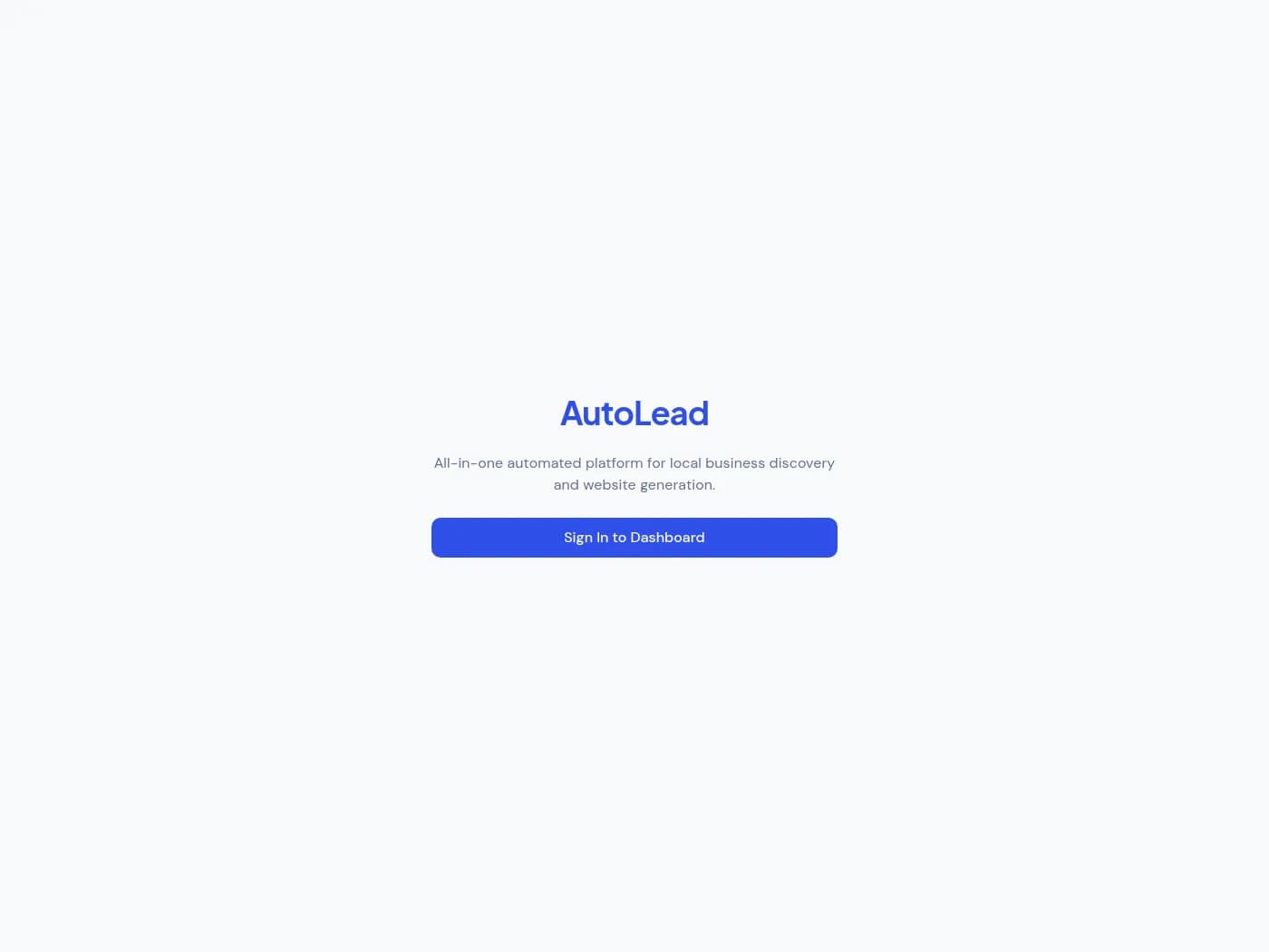 AutoLead Site Builder