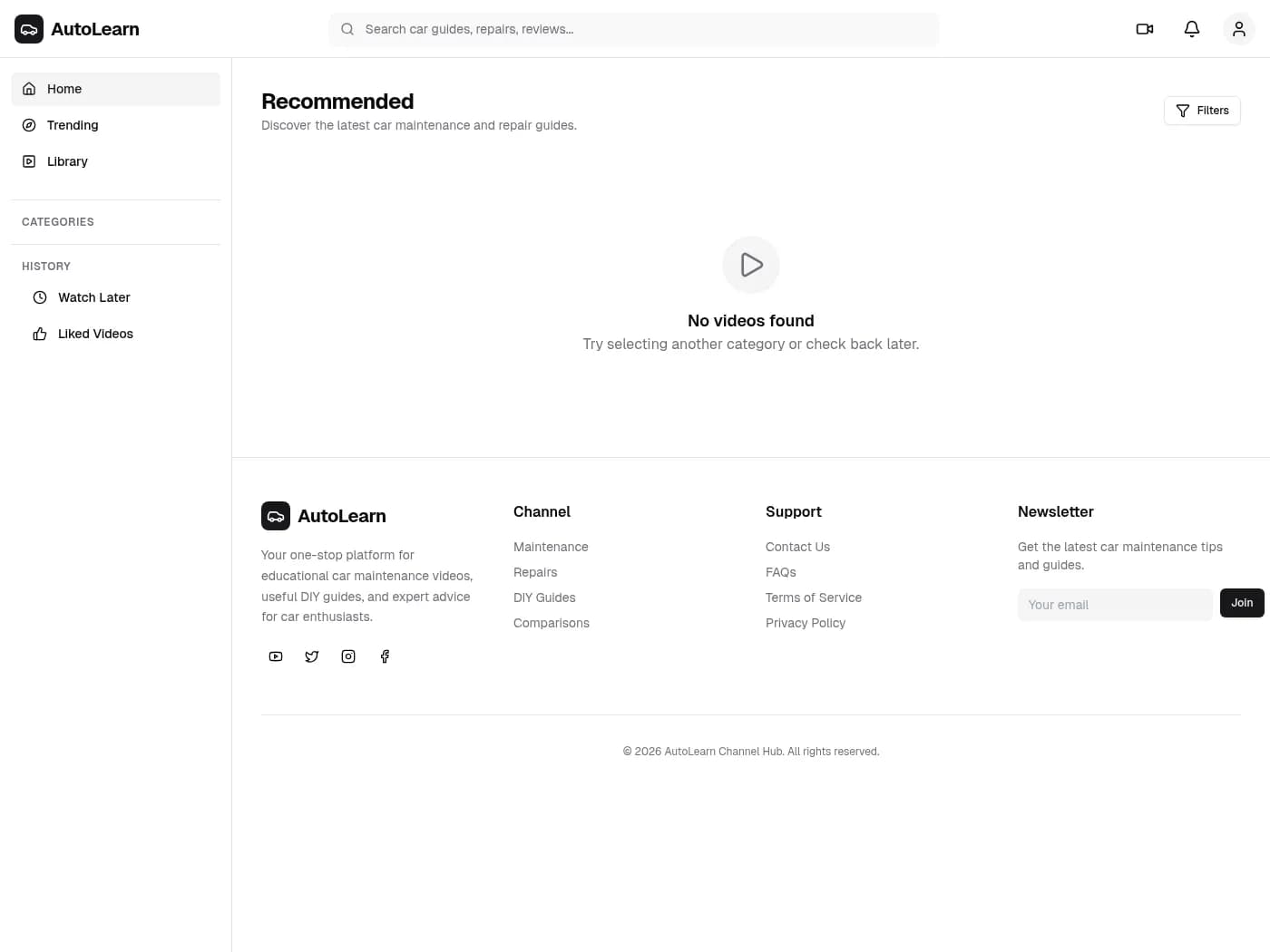 AutoLearn Channel Hub