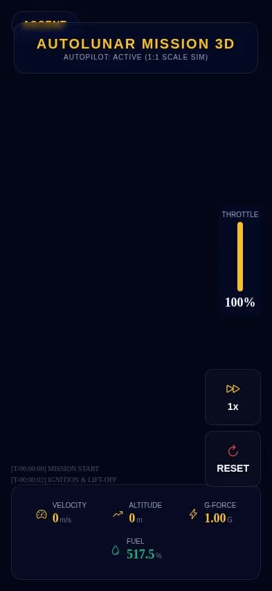 AutoLunar 3D Mission Sim