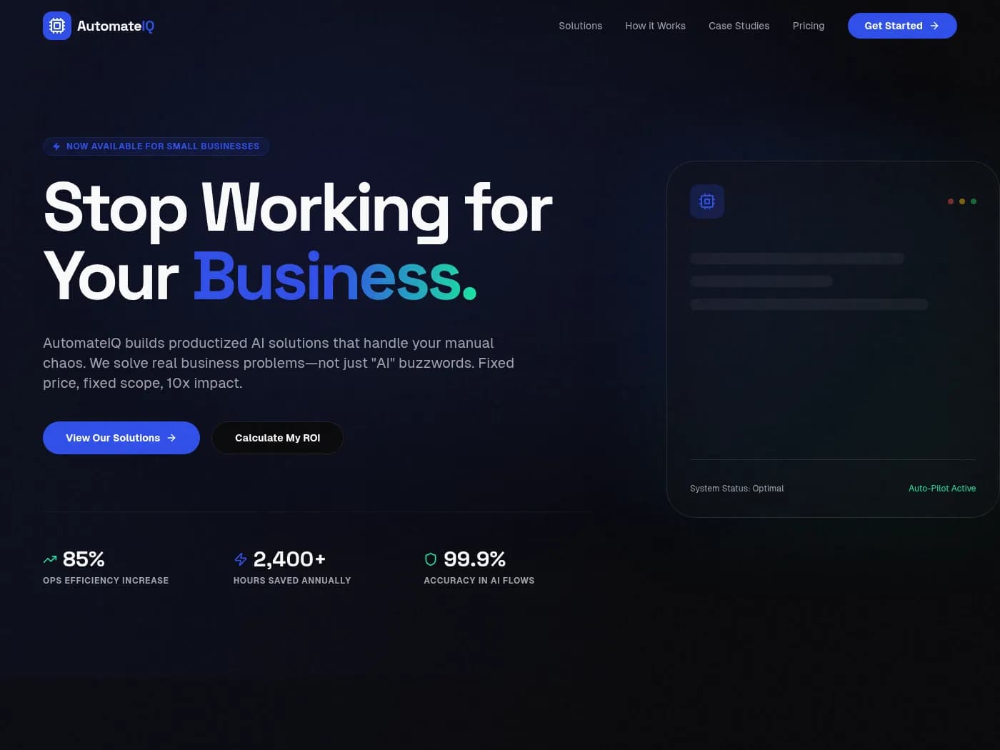 AutomateIQ Brand Site