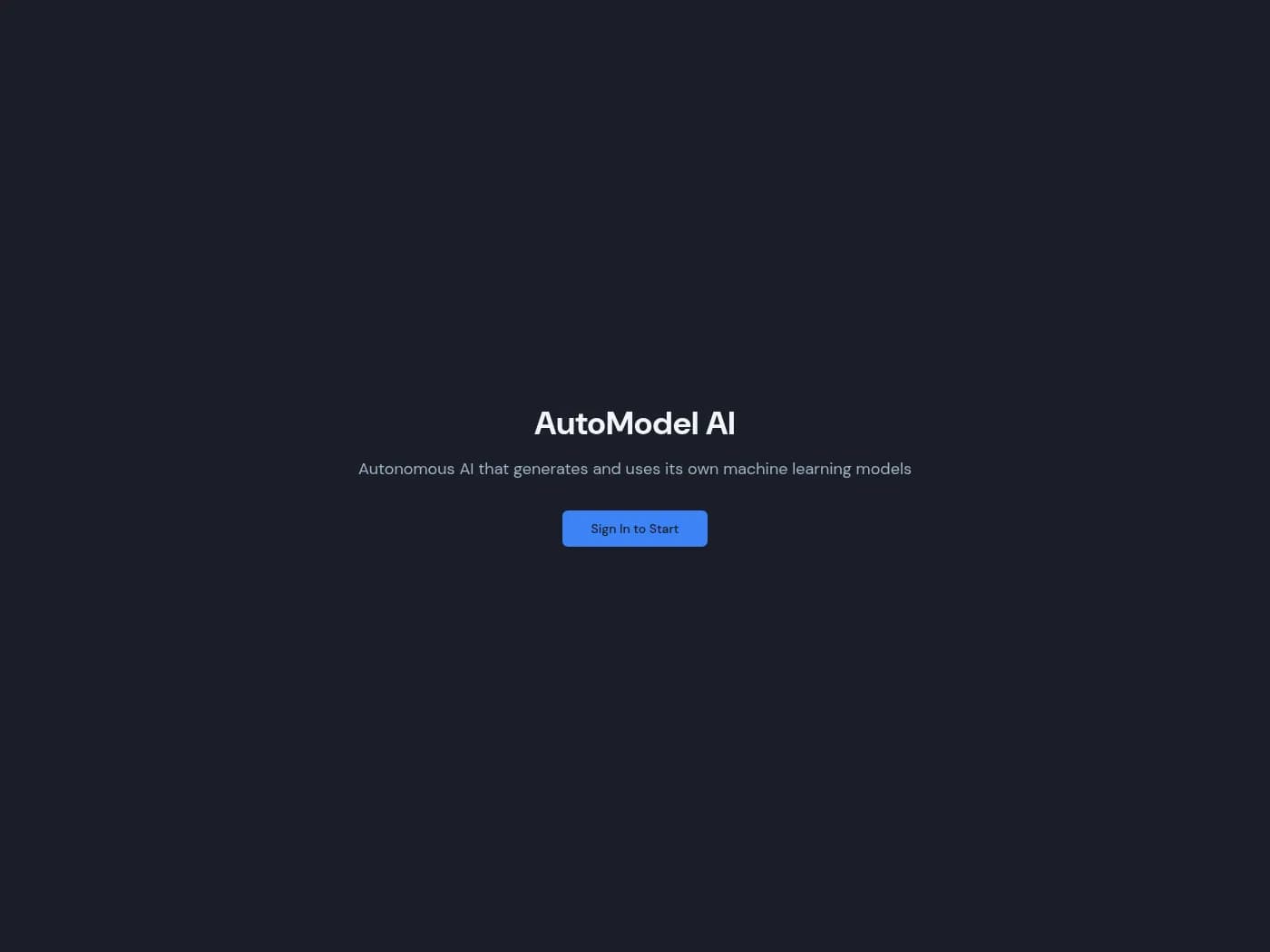 AutoModel AI Project