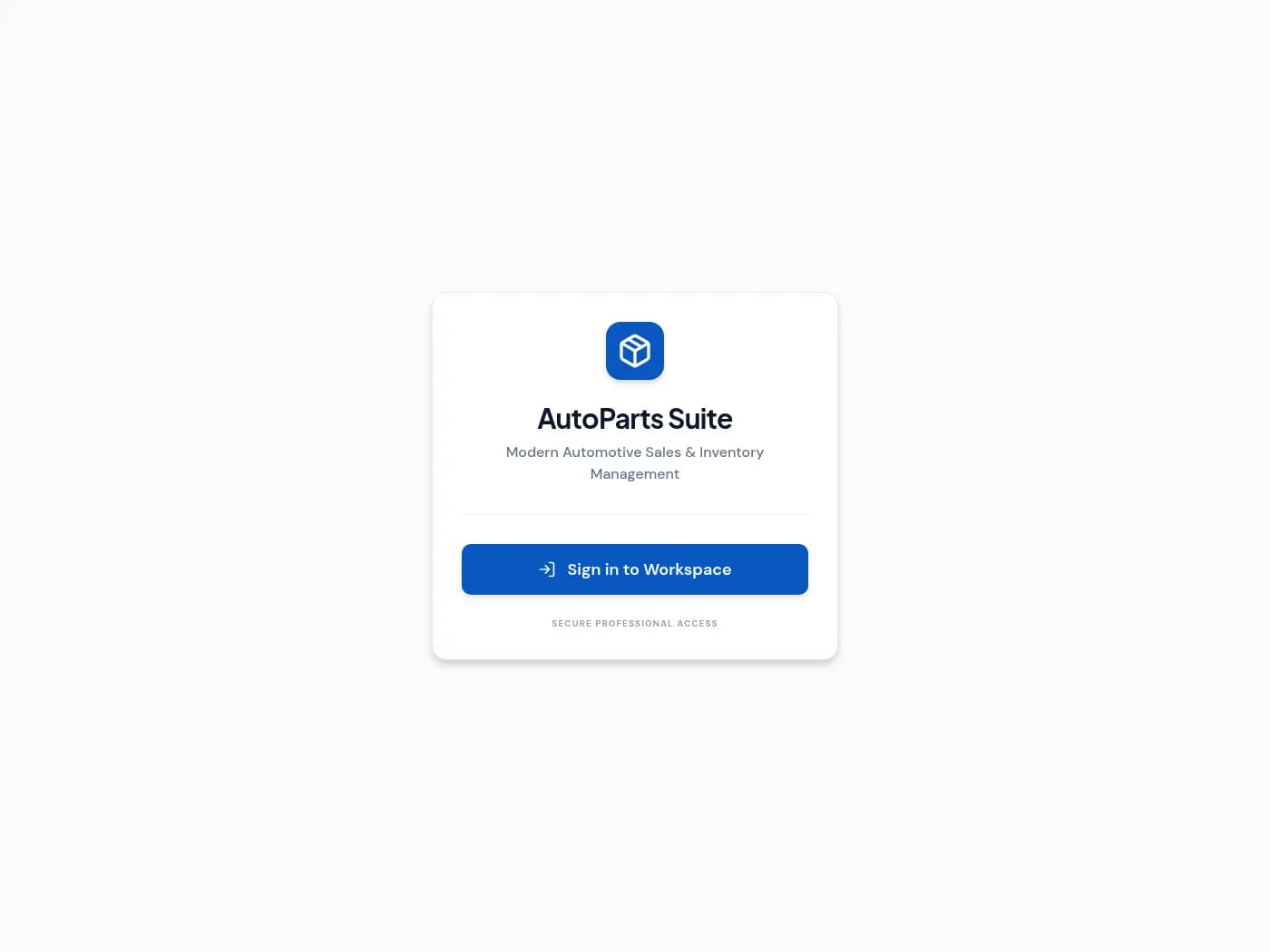 AutoParts Sales Suite