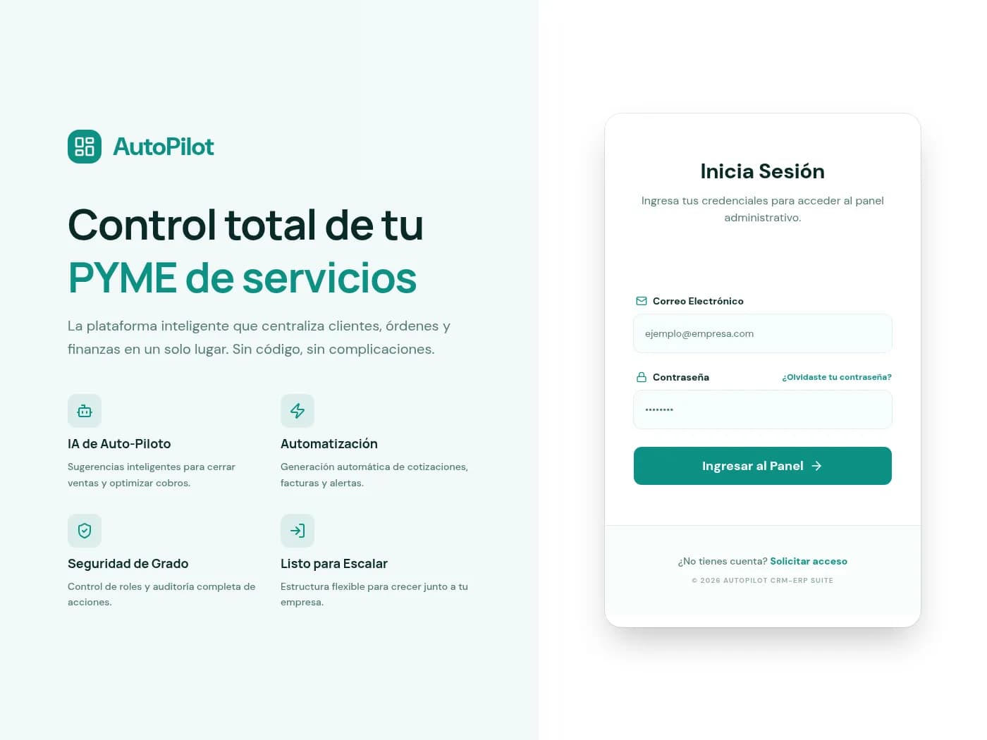 AutoPilot CRM-ERP Suite