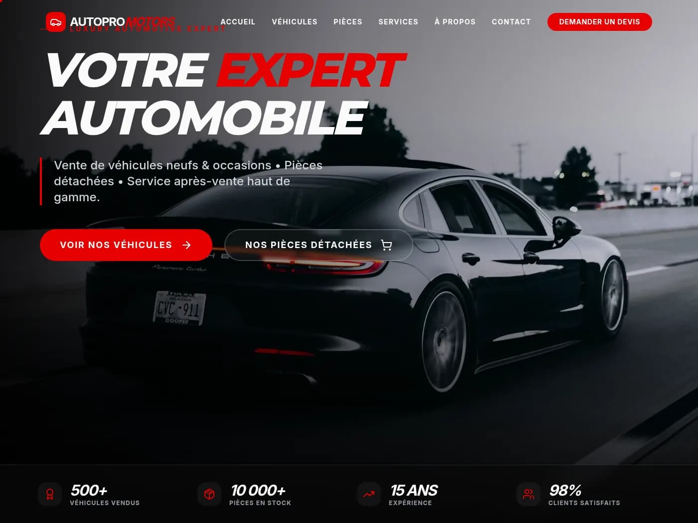 AutoPro Motors Website