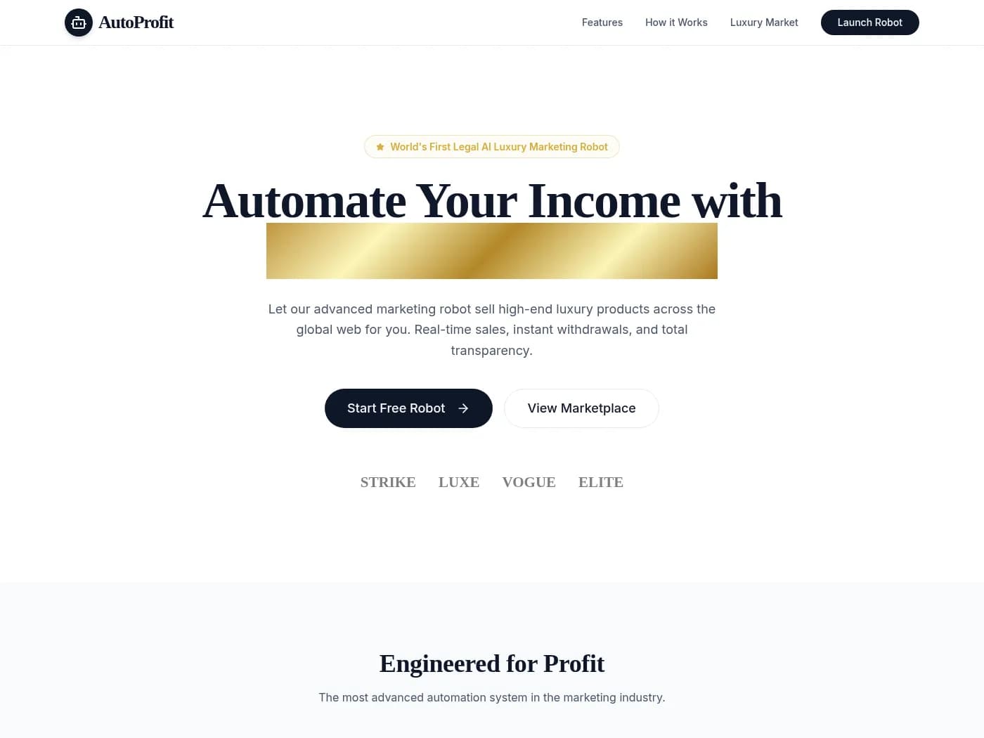 AutoProfit Platform