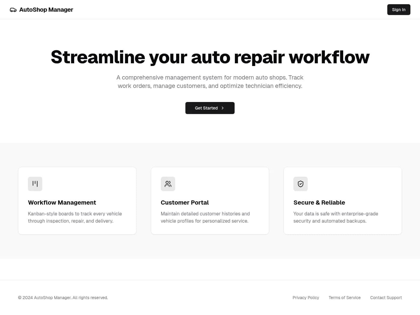 AutoShop Manager