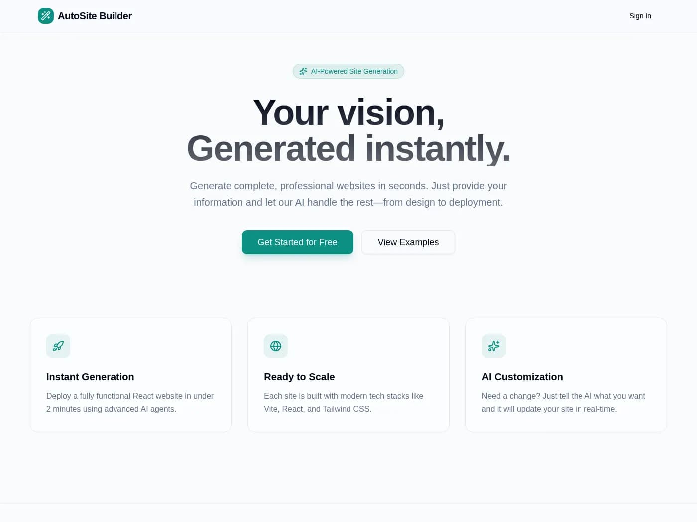 AutoSite Builder
