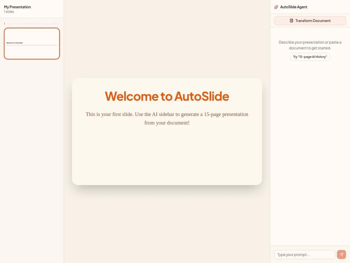 AutoSlide Deck Generator