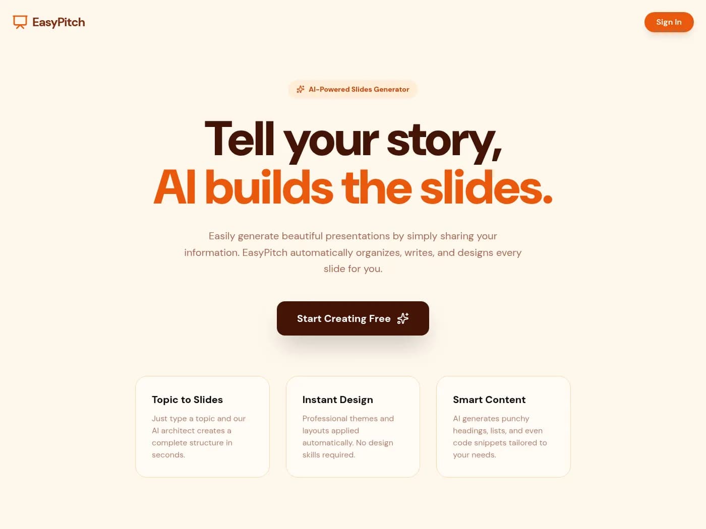 EasyPitch Creator