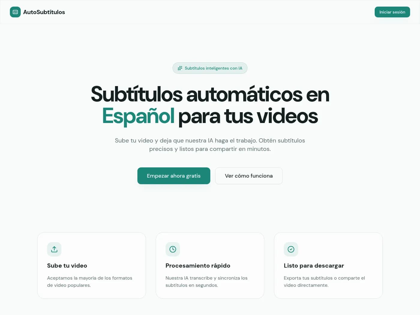 AutoSubtítulos Español