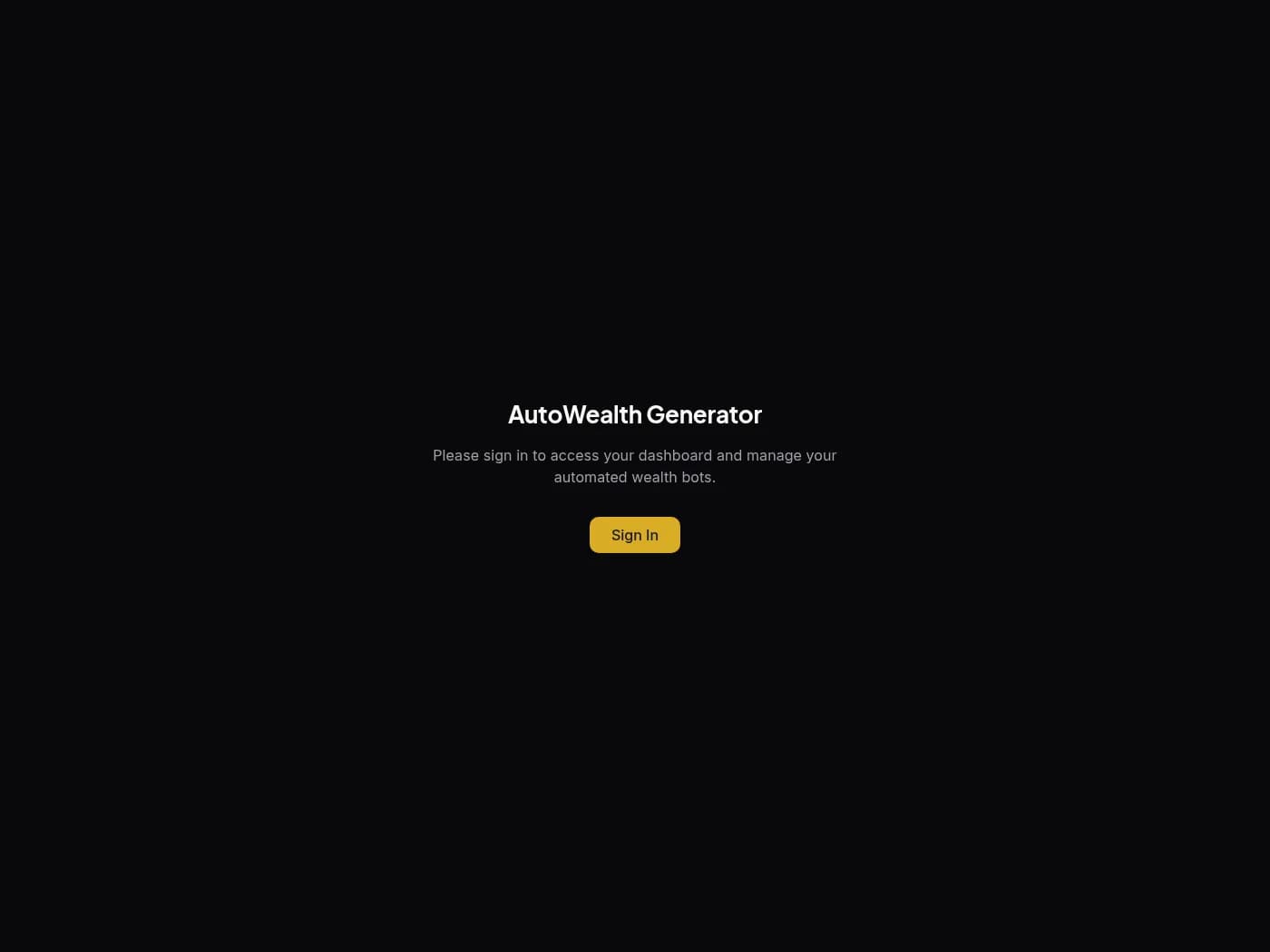 AutoWealth Generator