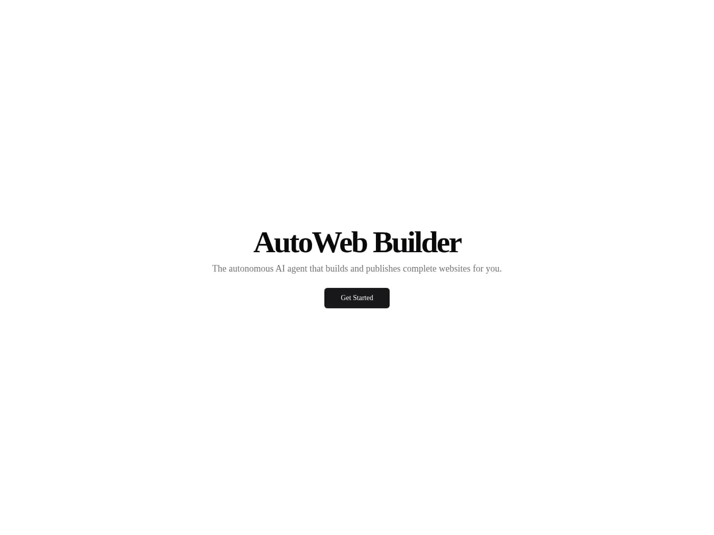 AutoWeb Builder Agent