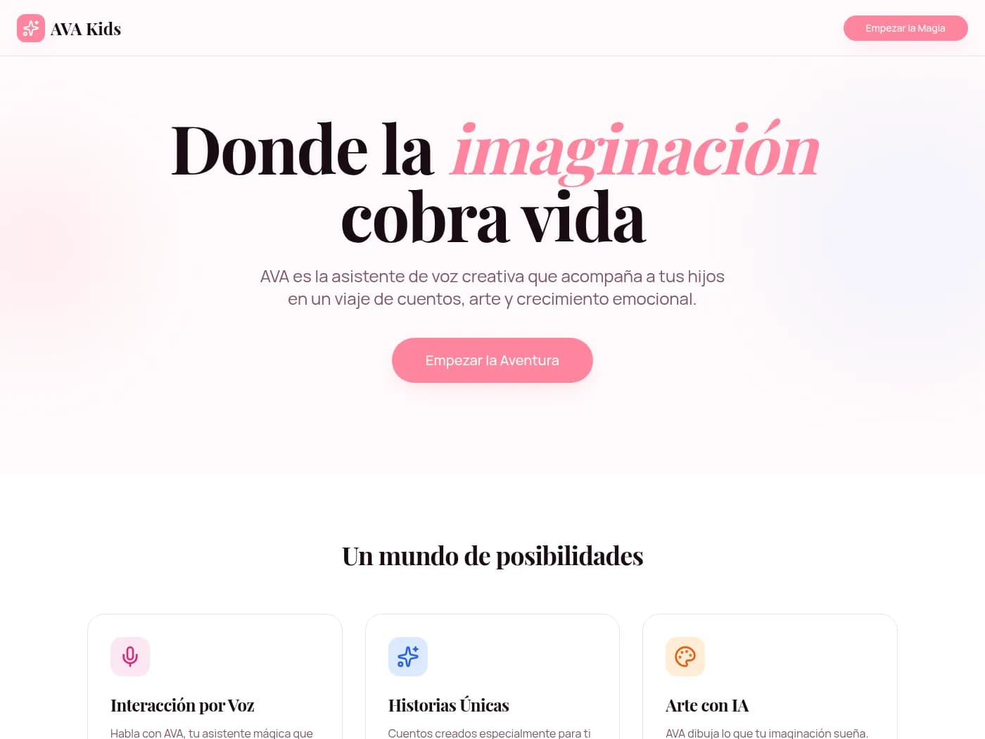 AVA Kids Creative AI